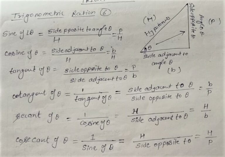 What is Trigonometry and Trigonometric Ratios - D.P. CLASSES